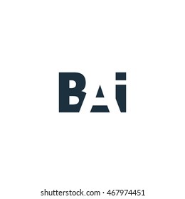 Bai Logo Vector Graphic Branding Letter 스톡 벡터(로열티 프리) 467974451 ...