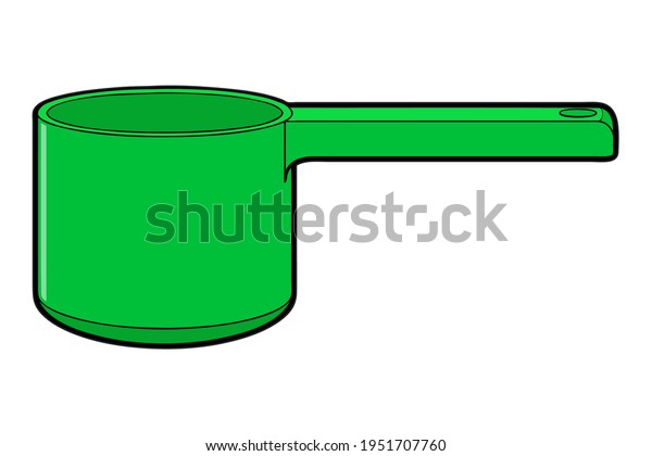 Vektor Stok Bailer Vector Illustration Isolated On White (Tanpa Royalti ...
