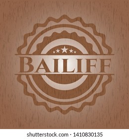 Bailiff Wood Icon Emblem Vector Illustration Stock Vector (Royalty Free ...