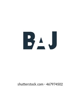 Baj Logo Vector Graphic Branding Letter: vector de stock (libre de ...