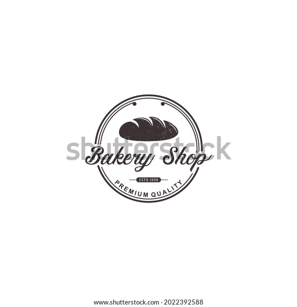 Bake Shop Logo Template White Background Stock Vector (Royalty Free ...