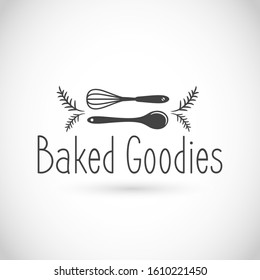 Baked Goodies Cute Logo Vector Stock Vector (Royalty Free) 1610221450