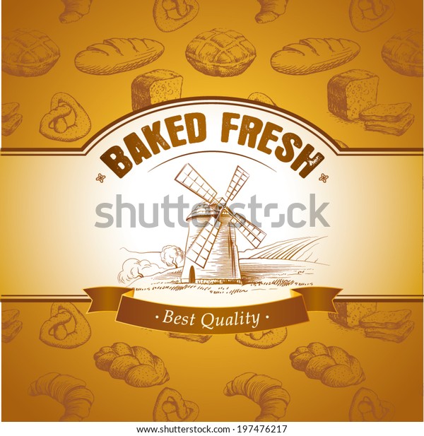 Bakery Bread Seamless Background Pattern Labels Stock Vector (Royalty ... Bakery Bread Seamless Background Pattern Labels Stock Vector (Royalty ...