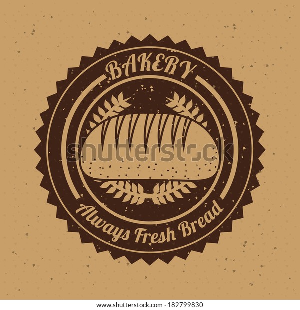Bakery Design Over Beige Background Vector Stock Vector (Royalty Free ...