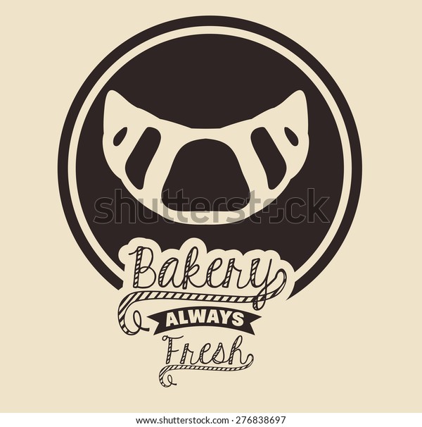 Bakery Design Over Beige Background Vector Stock Vector (Royalty Free ...