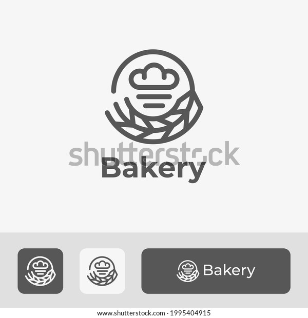 Bakery Logo Design Circle Wheat Icon Stock Vector (Royalty Free ...