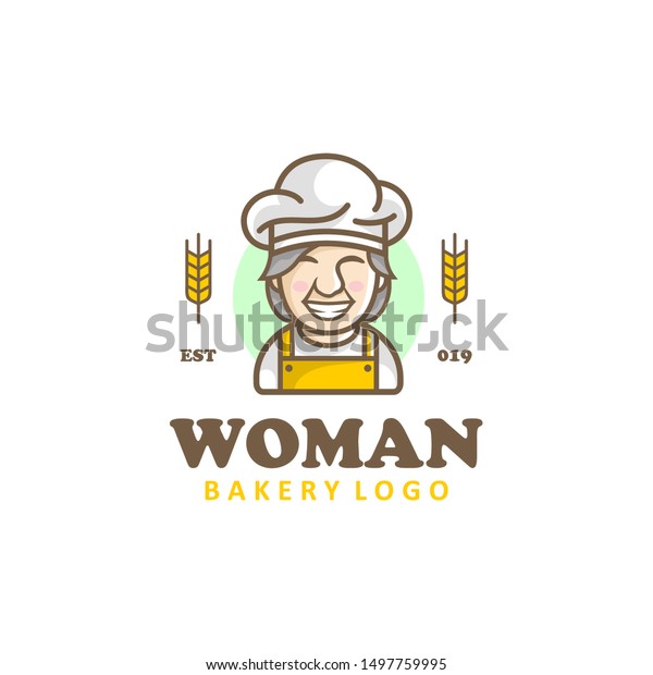 Bakery Logo Design Flat Modern Stock Vector (Royalty Free) 1497759995