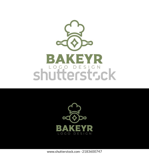 Bakery Logo Design Minimal Modern Logotype: เวกเตอร์สต็อก (ปลอดค่า ...