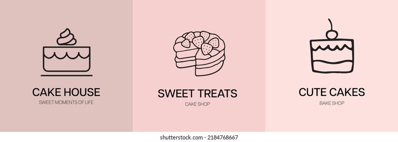 Bakery Logo Ideas Simple Elegant Homemade Stock Vector (Royalty Free ...