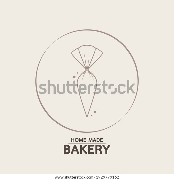Bakery Logo Piping Cream Cake Logo Stock Vector (Royalty Free ...