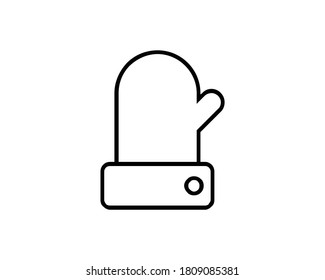 Baking Gloves Icon Vector Illustration Stock Vector (Royalty Free ...