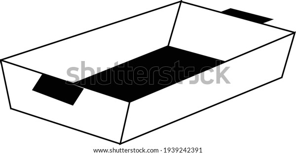 Baking Tray Icon On White Background Stock Vector (Royalty Free ...