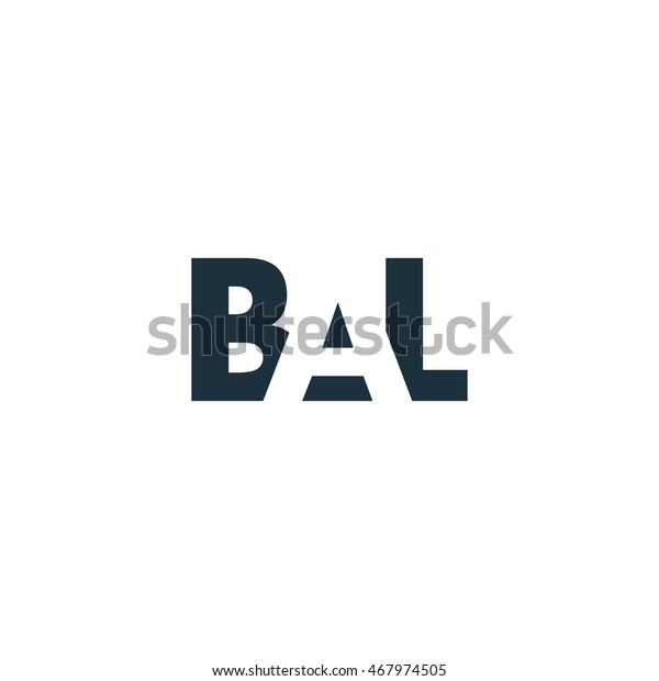 Bal Logo Vector Graphic Branding Letter Stock Vector (Royalty Free ...