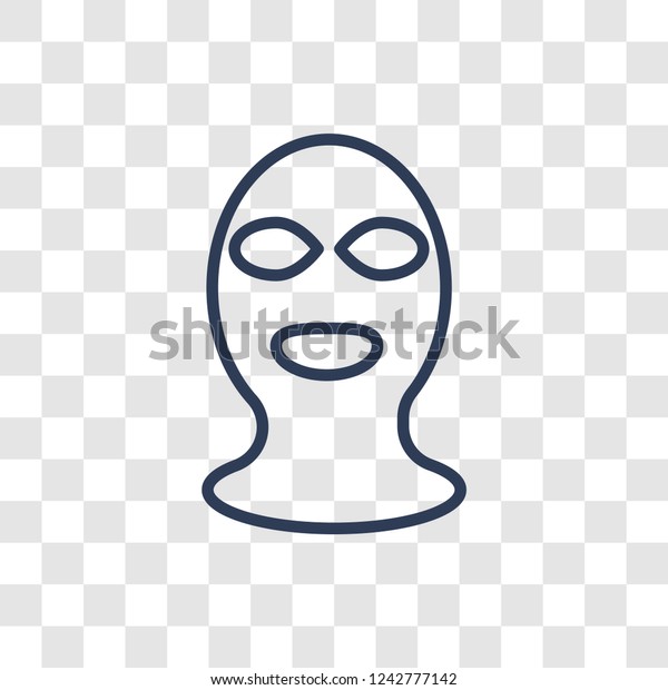 Balaclava Icon Trendy Linear Balaclava Logo Stock Vector (Royalty Free ...
