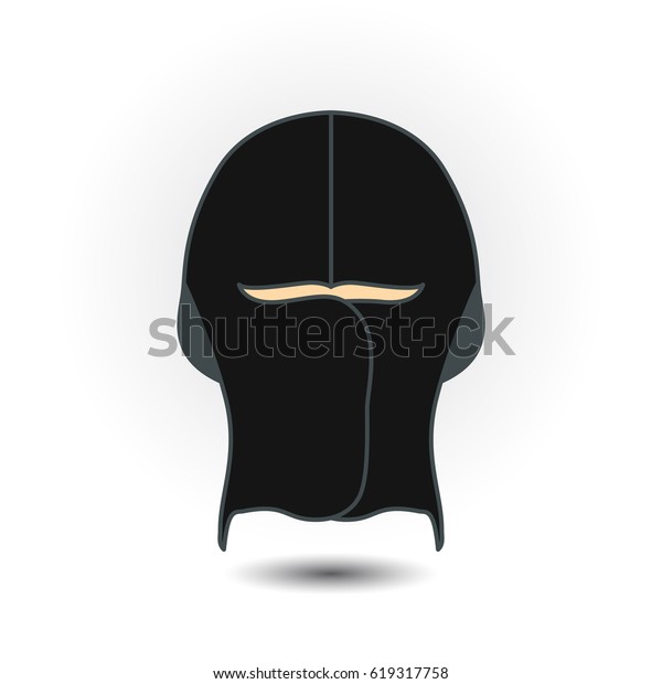 Balaclava Mask Symbol Simple Flat Icon Stock Vector (Royalty Free ...