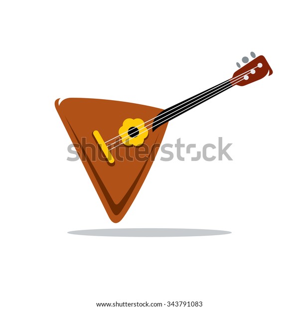 Balalaika Vector Cartoon Illustration Folk Musical Stock Vector ...
