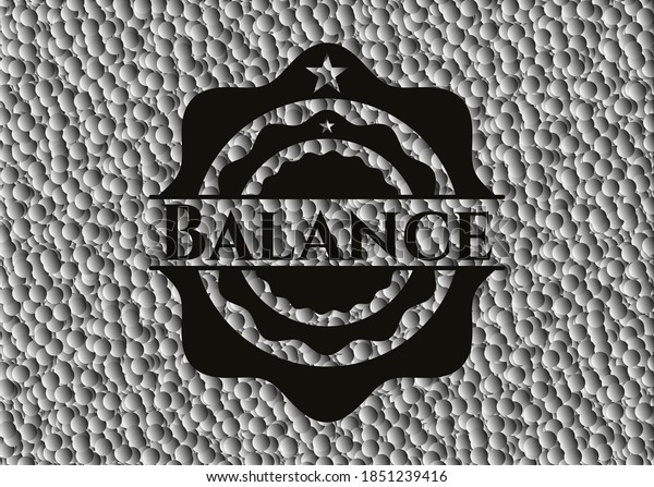 Balance Dark Emblem Bubbles Background Retro Stock Vector (Royalty Free ...