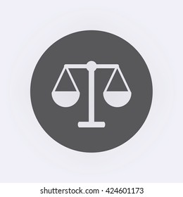 Balance Icon Circle Vector Illustration Stock Vector (Royalty Free ...