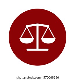 Balance Icon Flat Design Style Stock Vector (Royalty Free) 570068836 ...