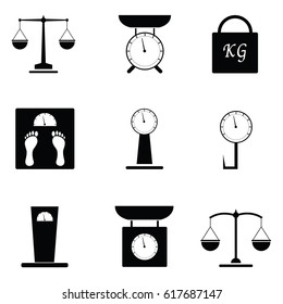 Balance Icon Set Stock Vector (Royalty Free) 613296551