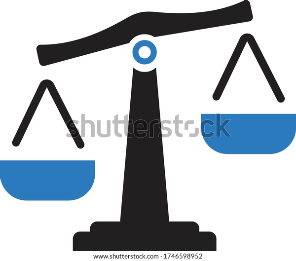 Balance Law Iconsymbol Vector Illustrator Stock Vector (Royalty Free ...