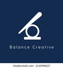 Balance Logo Design Vector Media Icon Stock Vector (Royalty Free ...