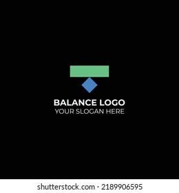 Balance Shapes Creative Logo Design Vector Stock Vector (Royalty Free ...