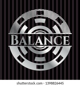Balance Silver Badge Vector Illustration Mosaic: vector de stock (libre ...