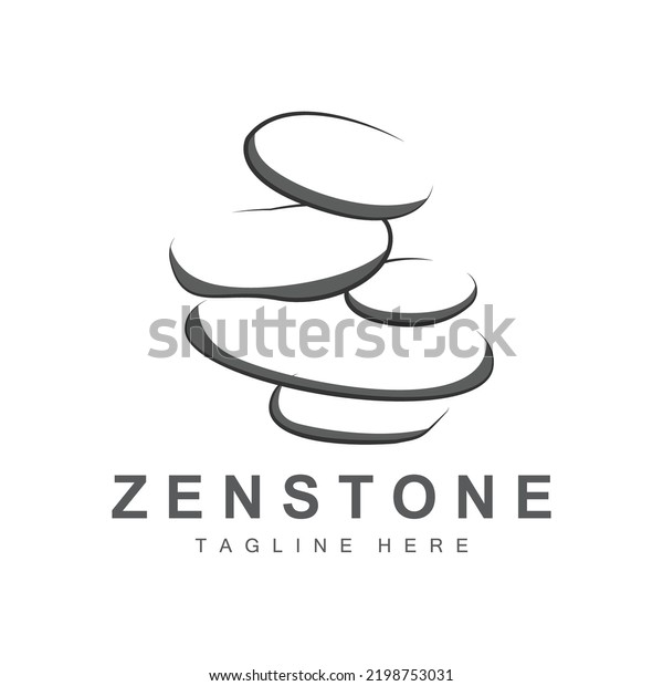 Balance Stone Logo Design Vector Therapy Stock Vector (Royalty Free ...