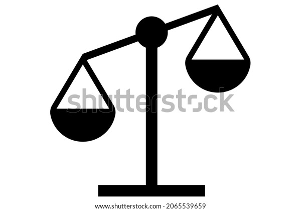 Balance Symbol Scale Sign Equality Sign Stock Vector (Royalty Free ...