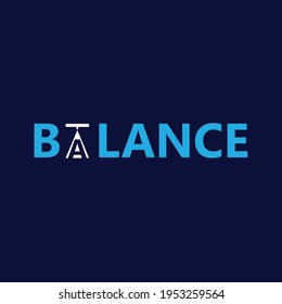 Balance Type Modern Logo Design Stock Vector (Royalty Free) 1953259564 ...