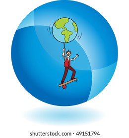 Balance World Stock Vector (Royalty Free) 49151794 | Shutterstock