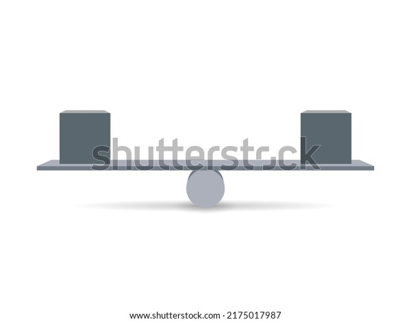 Balanced Seesaw Icon Clipart Image Isolated: vetor stock (livre de ...