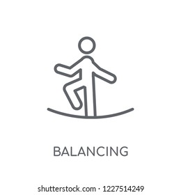 Balancing Linear Icon Modern Outline Balancing Stock Vector (Royalty ...