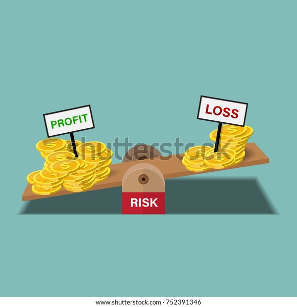 Balancing Profit Loss Vector Illustration Stock Vector (Royalty Free ...