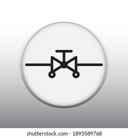Balancing Valve Vector Symbol Pumping System Stock Vector (Royalty Free ...