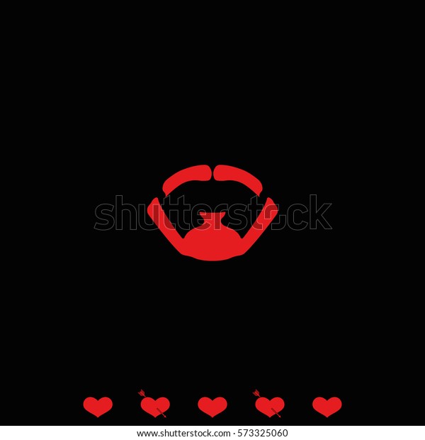 Balbo Style Beard Mustache Icon Stock Vector (Royalty Free) 573325060 ...