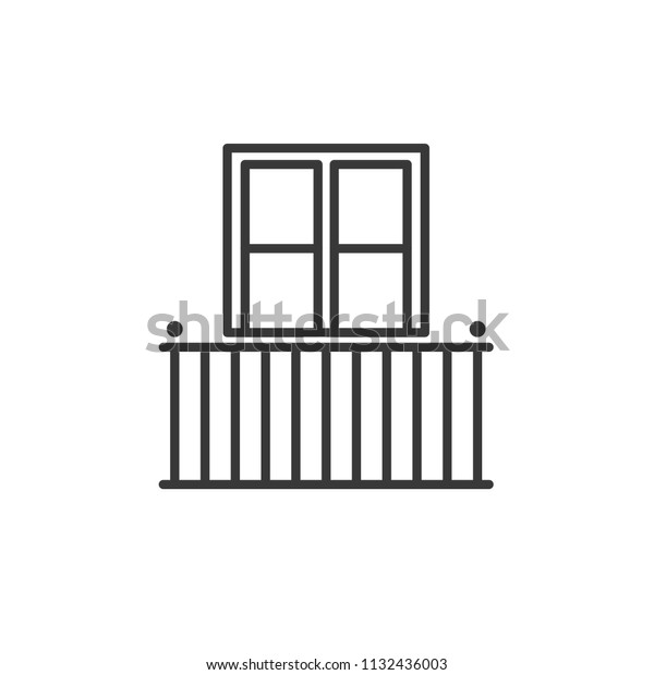 Balcony Symbol Vector Logo Design Vector Stock Vector (Royalty Free ...