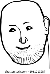 5,621 Bald man line art Images, Stock Photos & Vectors | Shutterstock