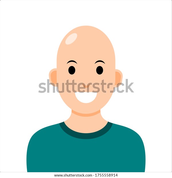 Bald Man Avatar Vector Illustration Stock Vector (Royalty Free ...