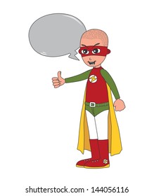 Bald Super Guy Cartoon Stock Vector (Royalty Free) 144056116 | Shutterstock