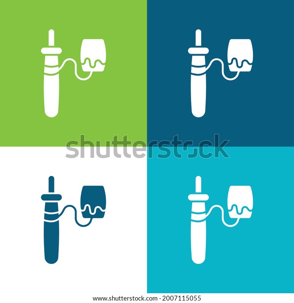 Balero Flat Four Color Minimal Icon Stock Vector (Royalty Free ...