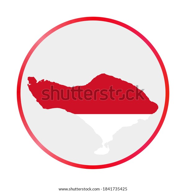 Bali Icon Shape Island Bali Flag: vetor stock (livre de direitos ...