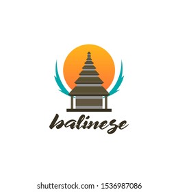 Bali Island Logo Design Vector Vacation Stock Vector (Royalty Free ...