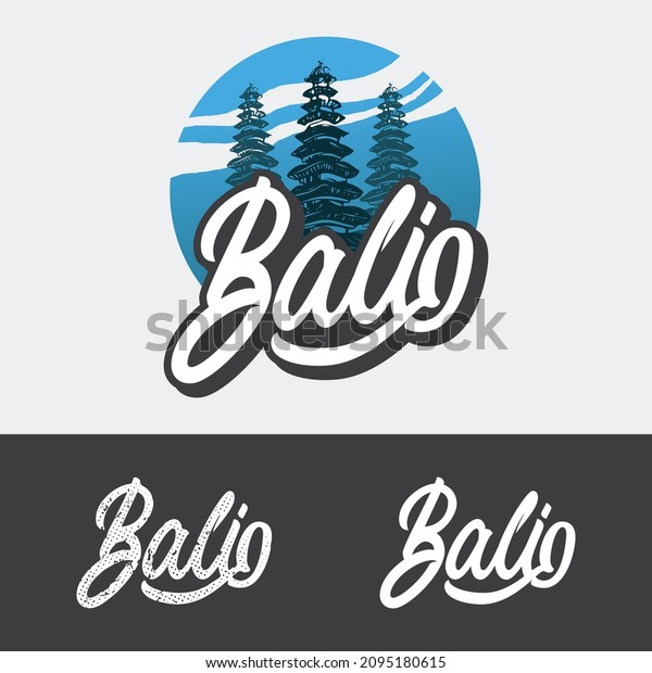 Bali Lettering Bring This Design Into Stock Vector (Royalty Free ...