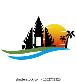 Bali Logo Design Creative Stock Vector (Royalty Free) 1352772326 ...