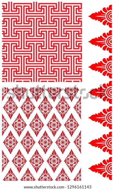Balinese Motifs Vector Stock Vector (Royalty Free) 1296161143 ...