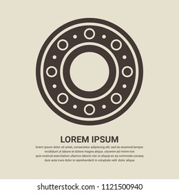 Ball Bearing Icon Vector Stock Vector (Royalty Free) 1228814494