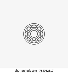 Ball Bearing Vector Icon Stock Vector (Royalty Free) 785062519 ...