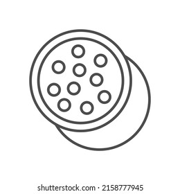 Ball Blush Line Outline Icon Stock Vector (Royalty Free) 2158777945 ...